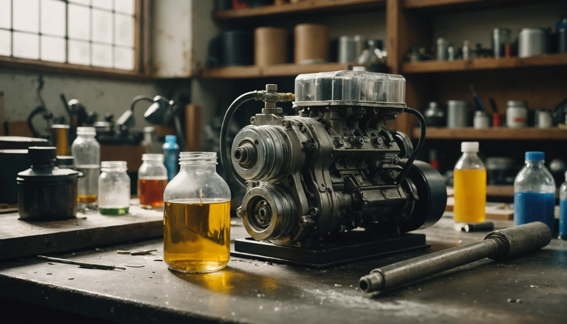 Protection moteur: mélange entre un liquide huileux et aqueux